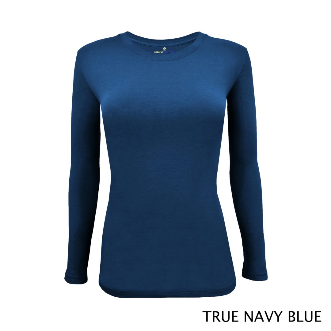 Women's Under Scrub Crew Neck Long Sleeve T-Shirt - Wholesale Scrub Sets