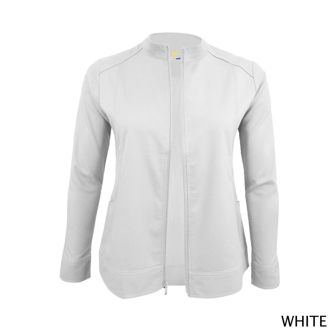 WOMEN’S ULTRA SOFT STRETCH FRONT ZIP WARM-UP SCRUB JACKET (STYLE# 5200 ...